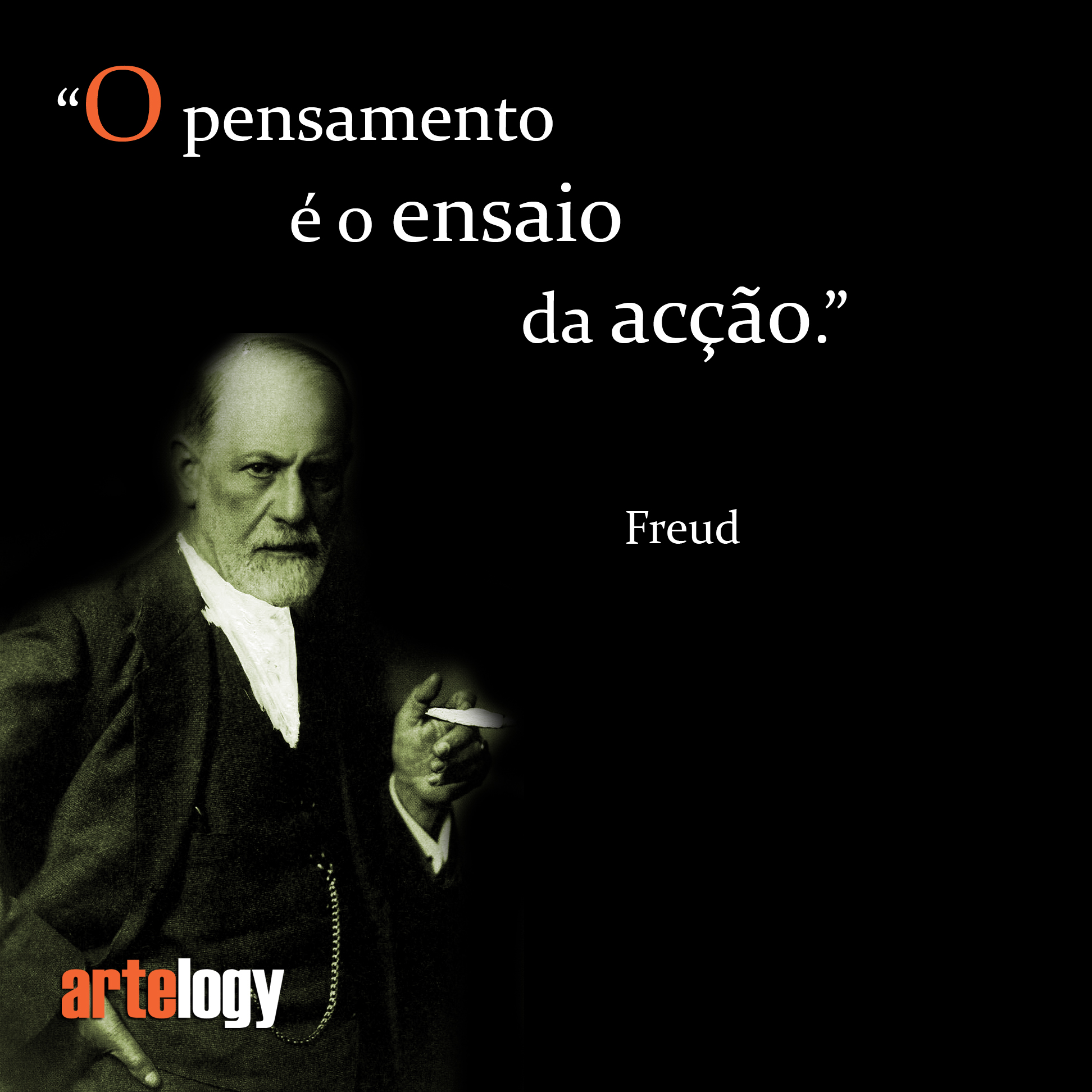 Meme de Freud - O pensamento é... | Artelogy.com
